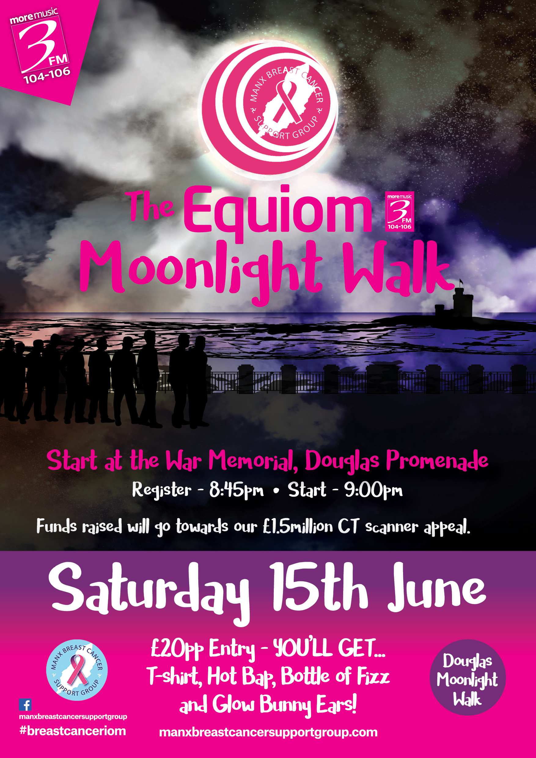MBCSG Moonlight Walk - Douglas - 3FM Isle of Man