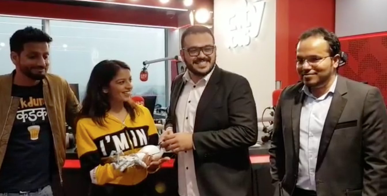 Mohammed & Waleed brought a bionic arm the studio today! - City 1016